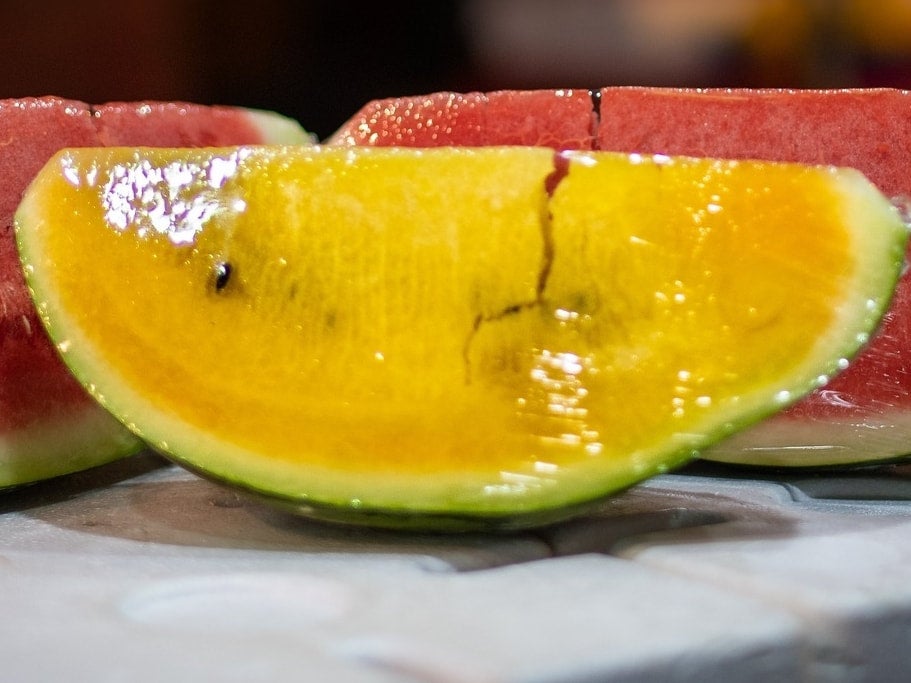 RARE Mini Yellow Watermelon Seeds Canada, Small Golden Watermelon ...